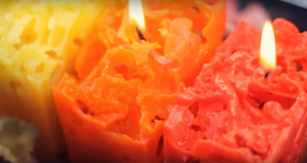 How to Make an Autumn Candle Using Ice - The Budget Diet