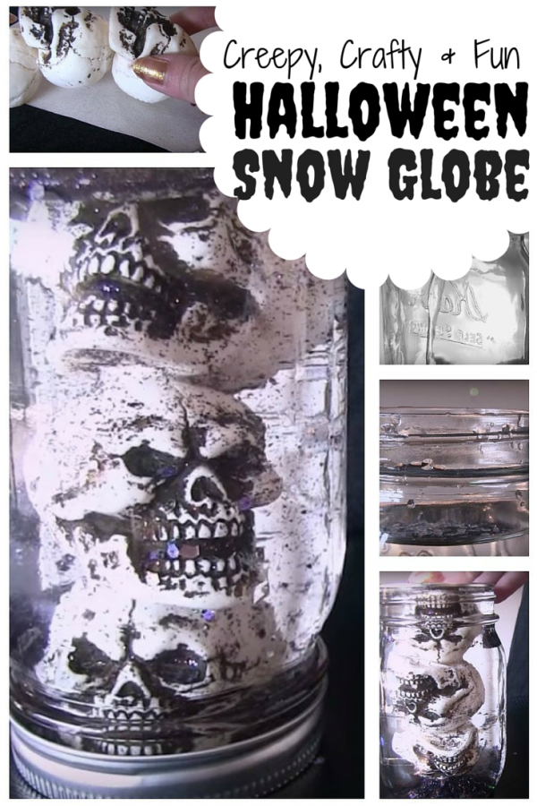 DIY Halloween Snow Globe: Creepy, Crafty and Fun - The Budget Diet